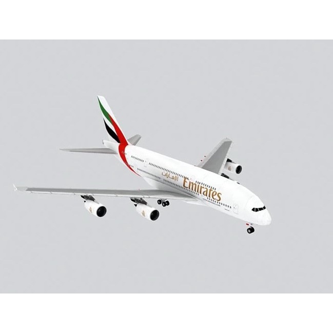 Jual E1 DIY Miniatur Papercraft Pesawat Airbus A380 Emirates | Shopee ...