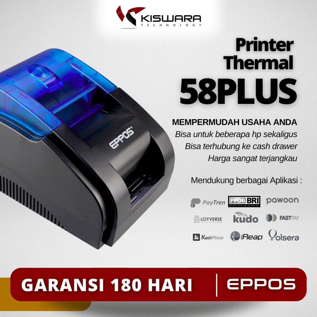 Jual Printer Thermal EPPOS PLUS 58mm EP58PLUS- USB BLUETOOTH | Shopee Indonesia