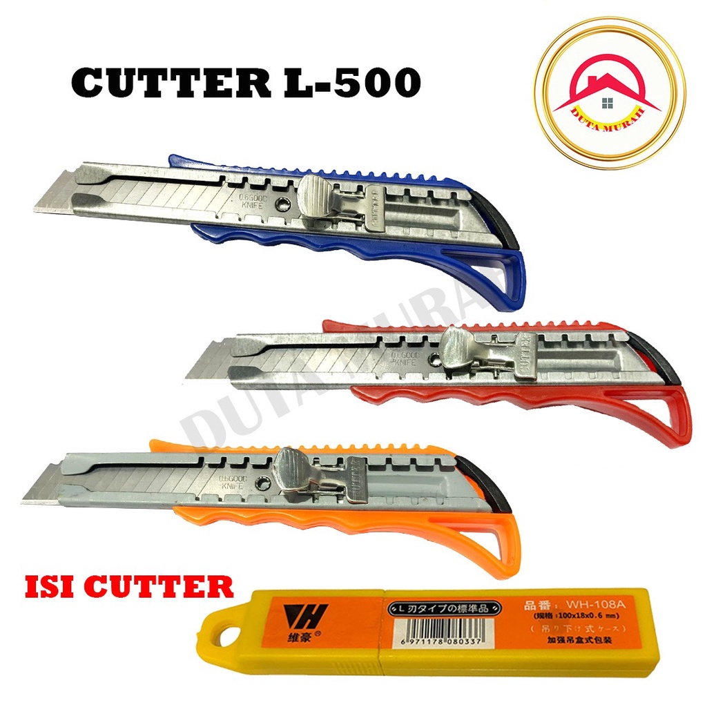 Jual Cutter L 500 Besar & Isi Cutter L 150 Besar Kenko | Shopee Indonesia