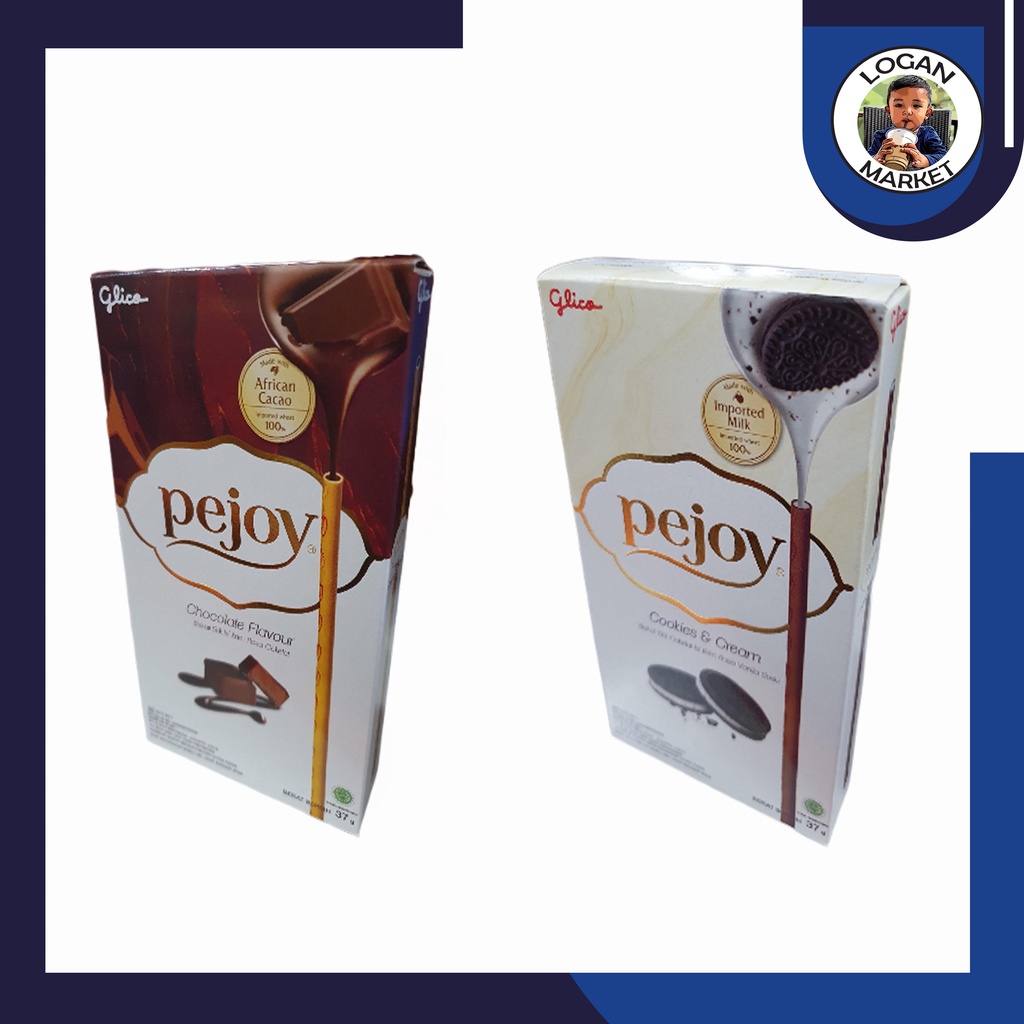 Jual Glico Pejoy Chocolate Coklat Cookies n Cream 37gram 37 gram ...