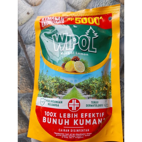 Jual Cairan Disinfektan Wipol 200 ML karbol lemon | Shopee Indonesia
