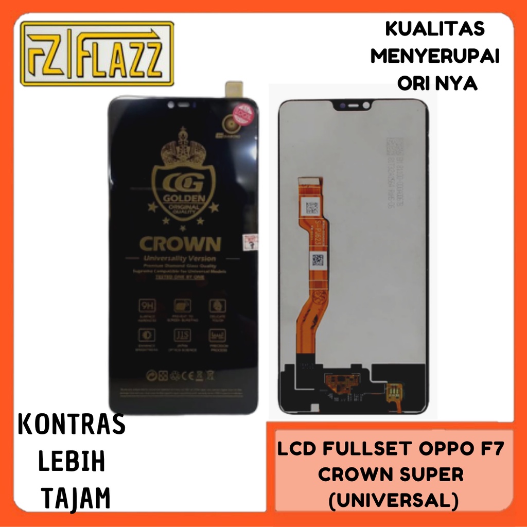 Jual Lcd touchscreen Oppo F7 poni kecil black fullset Original 100% ...