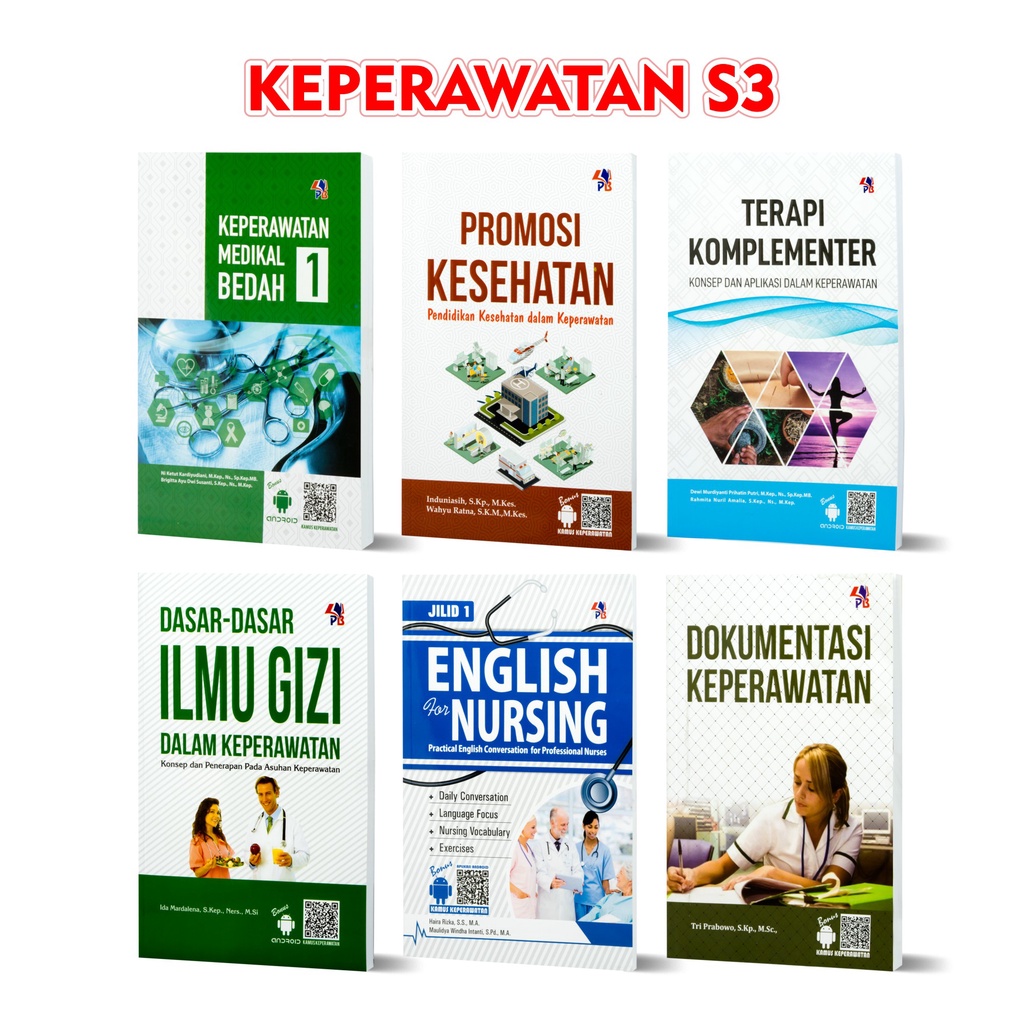 Jual Buku Keperawatan : Dasar ilmu gizi dalam keperawatan/english for nurshing/dokumentasi ...