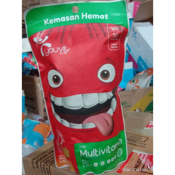 Jual Youvit Gummy Multivitamin Isi 30 Merah | Shopee Indonesia
