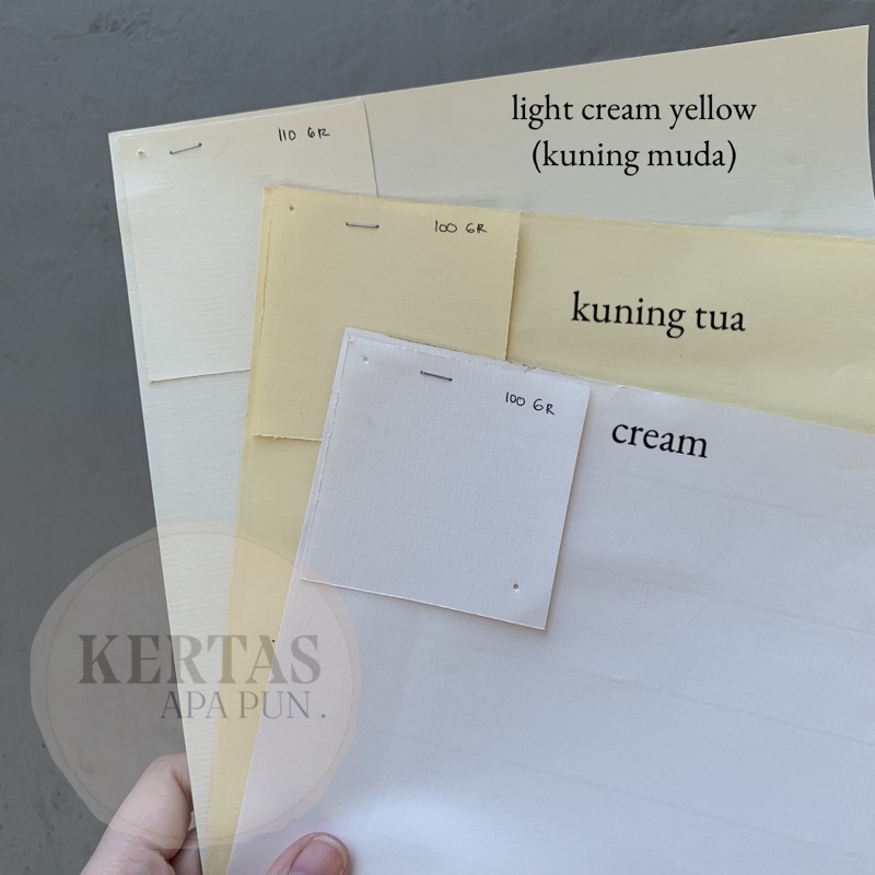 Jual Kertas Concorde F4 100 gr gram gsm Light Cream Yellow Kuning Tua ...