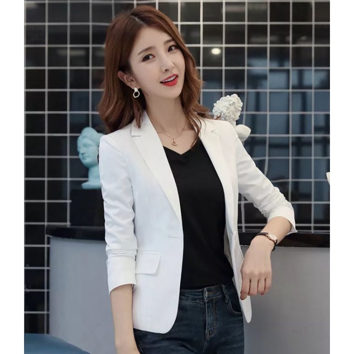 Jual blazer cewek kantor _ blazer wanita formal _ jas wanita merah ...
