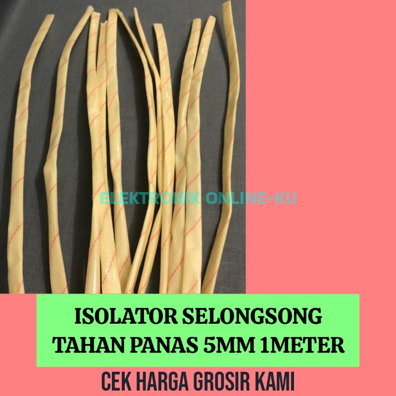 Jual ISOLATOR TAHAN PANAS 5MM 1METER (10PCS = 10METER) | Shopee Indonesia