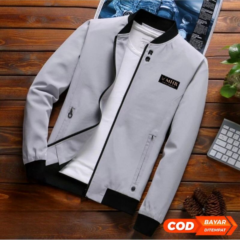 Jual Jaket Bomber Pria Eksekutif Waterproof Tebal Bomber Jacket ...