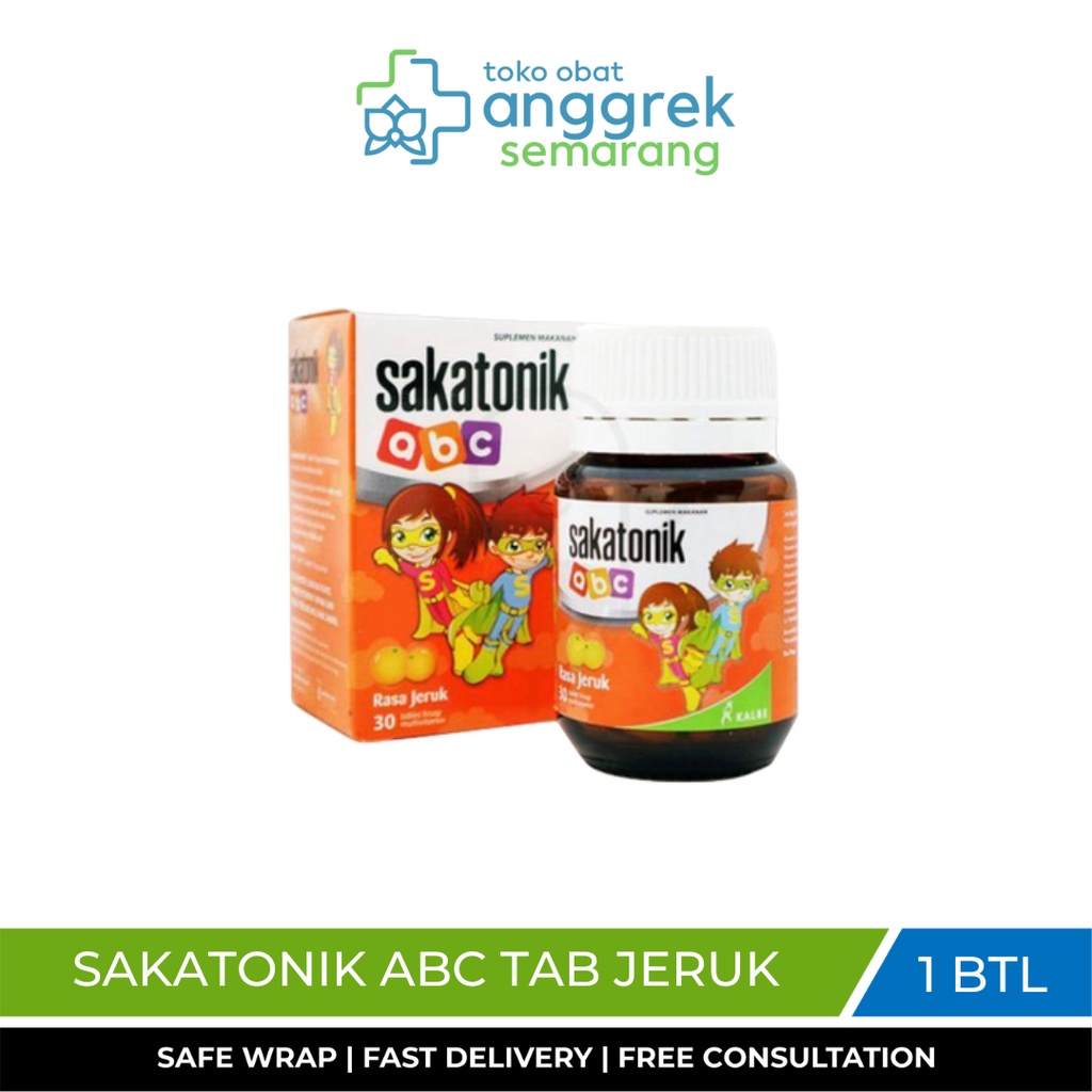 Jual Sakatonik ABC Jeruk 30 Tablet/ Multivitamin Anak | Shopee Indonesia
