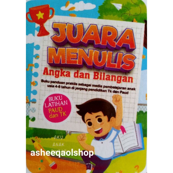 Jual Buku Juara Menulis Angka Dan Bilangan Untuk Anak Usia 4-6 Tahun ...