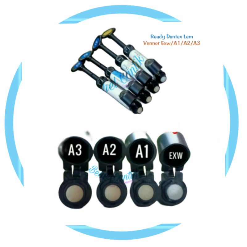 Jual Lem Dentex DX Universal Composite Nano Hybrid Lengkap Exw A1 A2 A3 | Shopee Indonesia