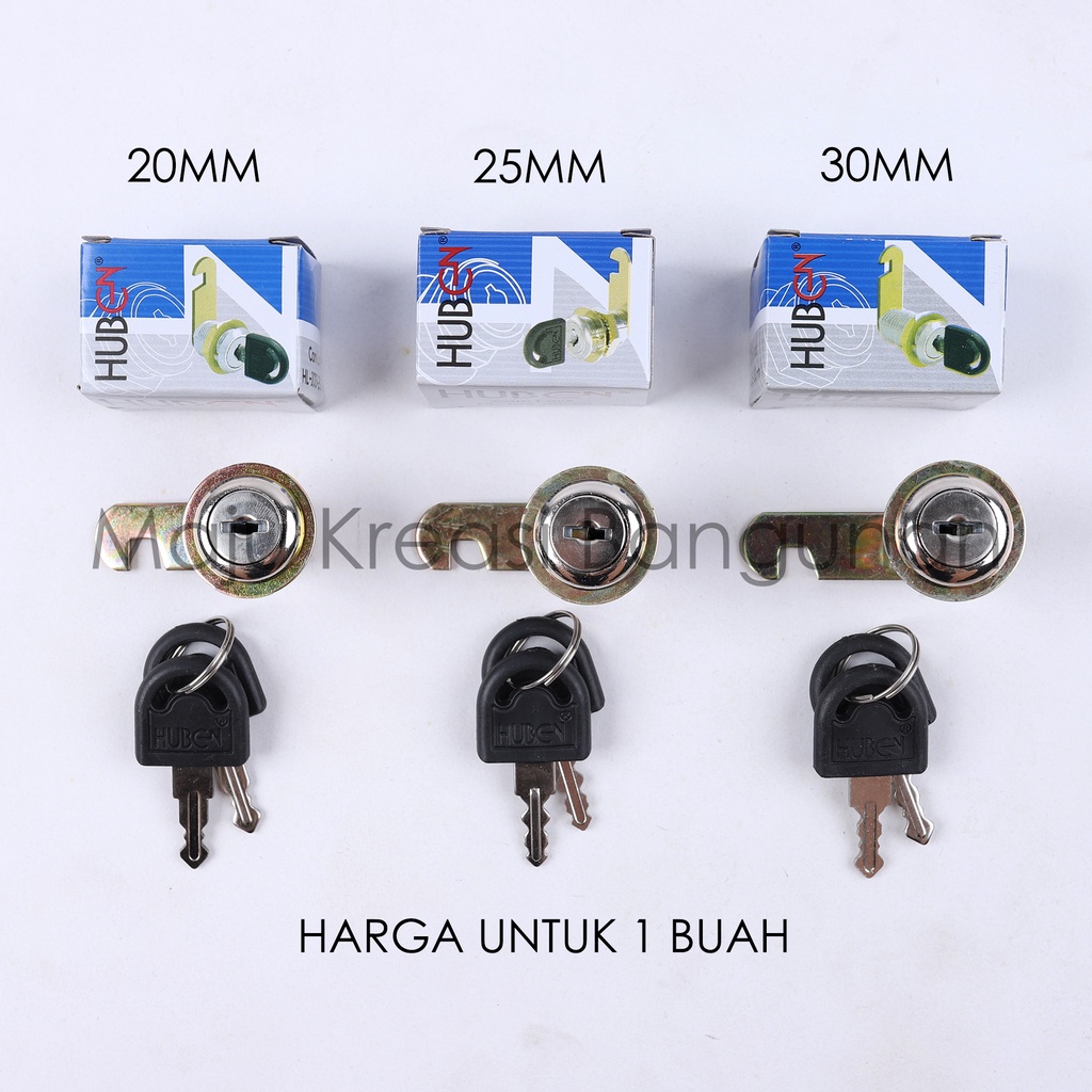 Jual Kunci Loker Kait 20mm 25mm 30mm Cam Lock Besi Huben HL-103 Locker Lemari Laci 20 25 30 mm ...