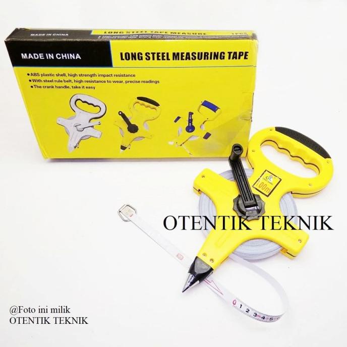 Jual METERAN TANCAP PLAT 100 METER - METERAN TANAH 100M BESI - METERAN ...