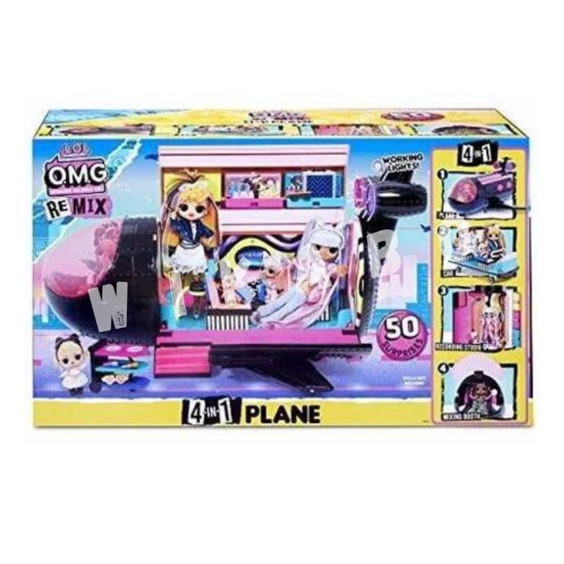 Jual LOL Surprise Omg Remix 4 in 1 Plane Playset With 50 Surprises ...