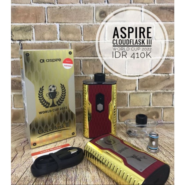 Jual Aspire Cloudflask III World Cup 2022 Edition | Shopee Indonesia