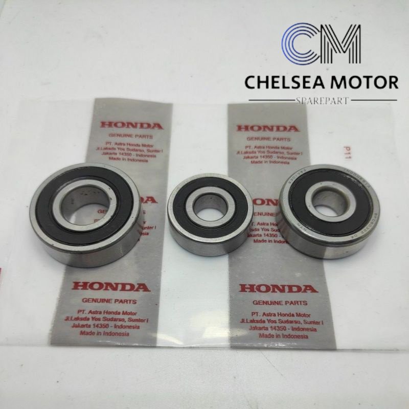 Jual Bearing roda belakang dan gear 6301 6201 6203 kharisma Supra X 125 ...
