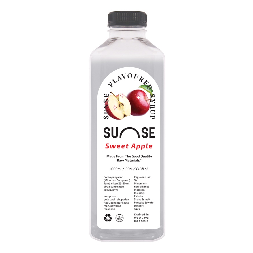 Jual Sirup Sweet Apple 1Liter / Sirup Rasa Buah Apel Merah | Shopee ...