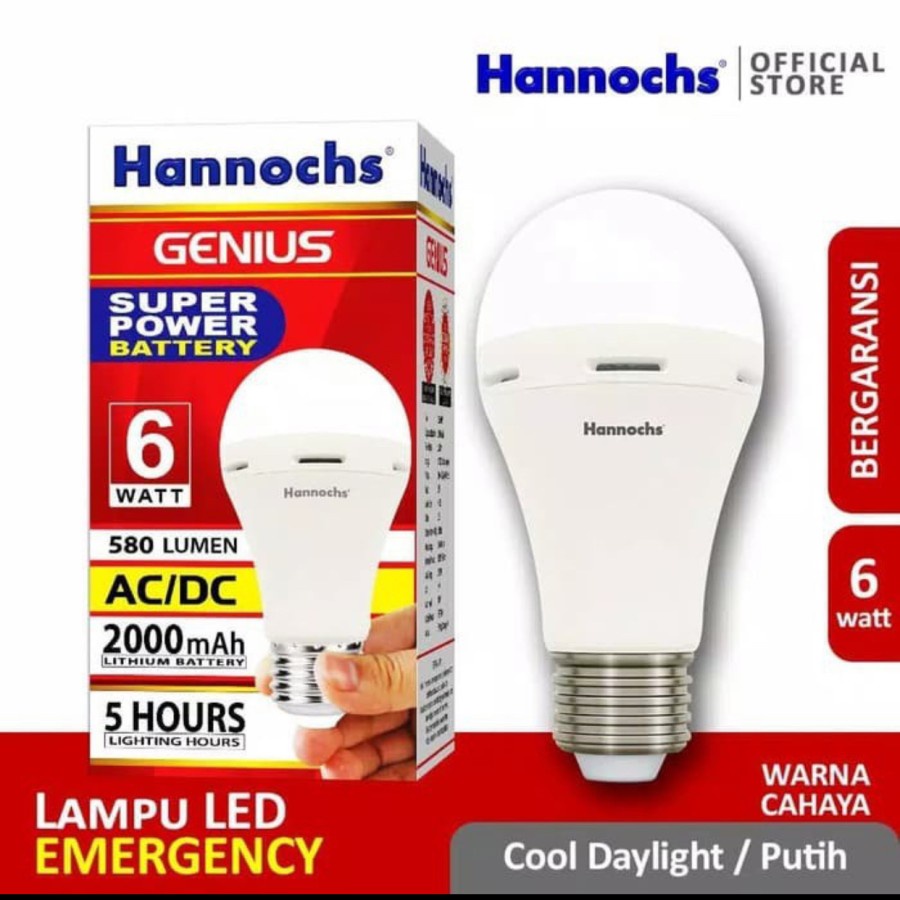 Jual Hannochs Genius Bulb 6W | Shopee Indonesia