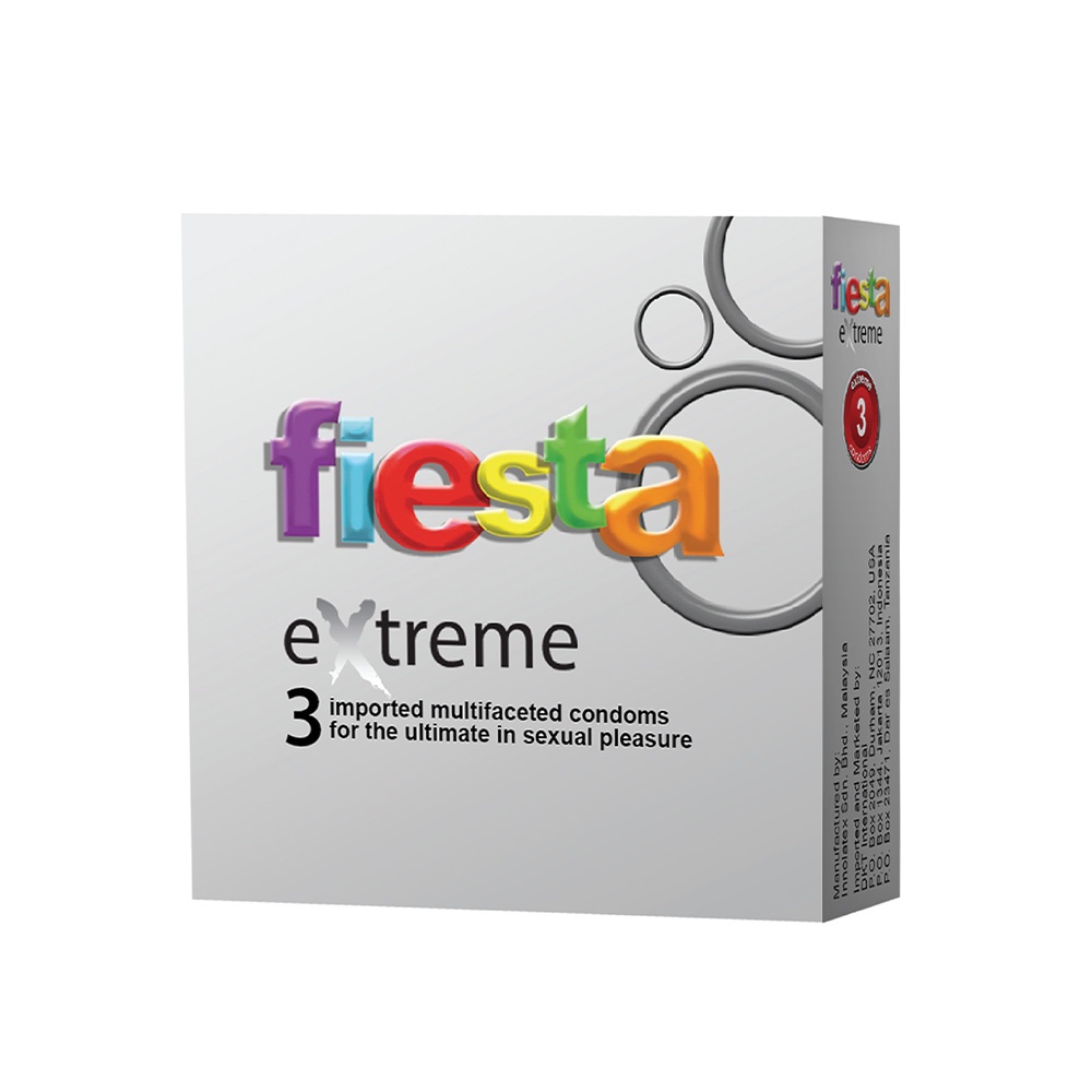 Jual (NCS) PRIVASI AMAN Kondom Condom Fiesta Ultra Safe Bubble Gum Max ...