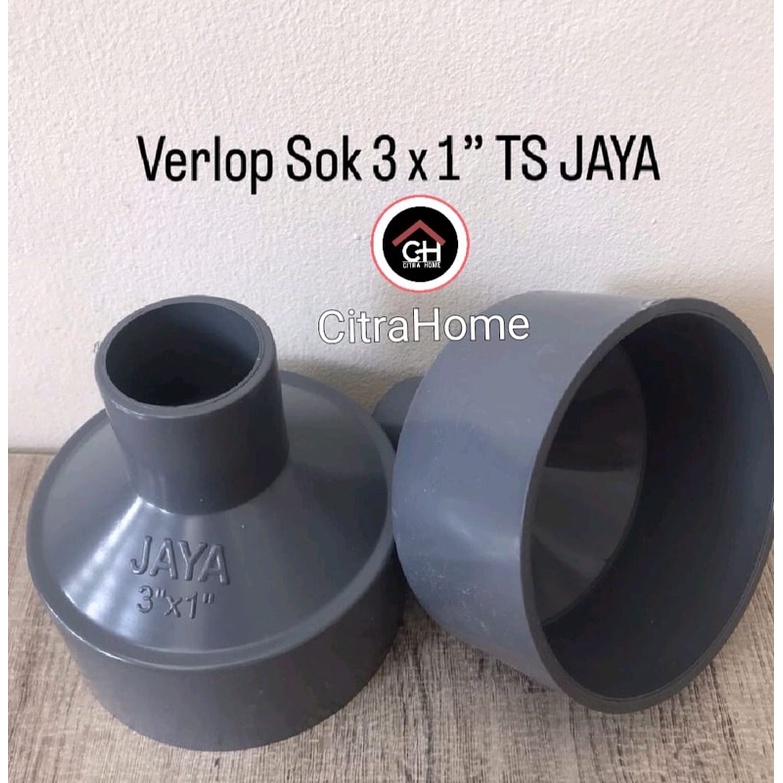 Jual Verlop Socket /Sok PVC 3”x1” TS Jaya | Shopee Indonesia