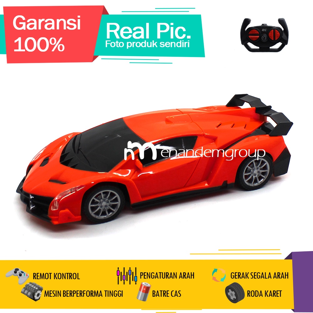 Jual Mainan Mobil Remot Kontrol RC Mobil Sedan Super Sport Batre Cas ...