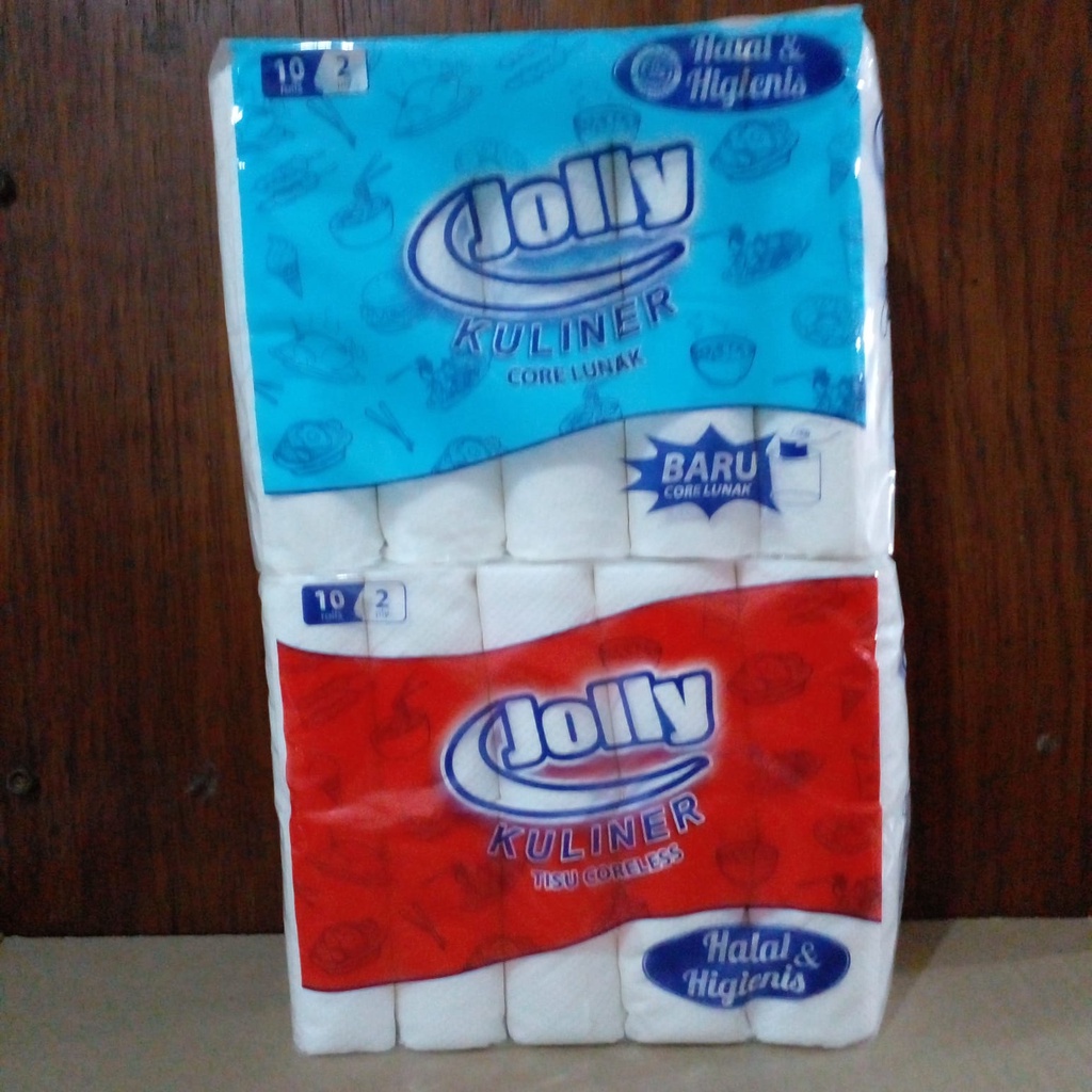 Jual Tissue Jolly Core Lunak | Tissue Jolly Coreless Isi 10 rolls 2ply ...