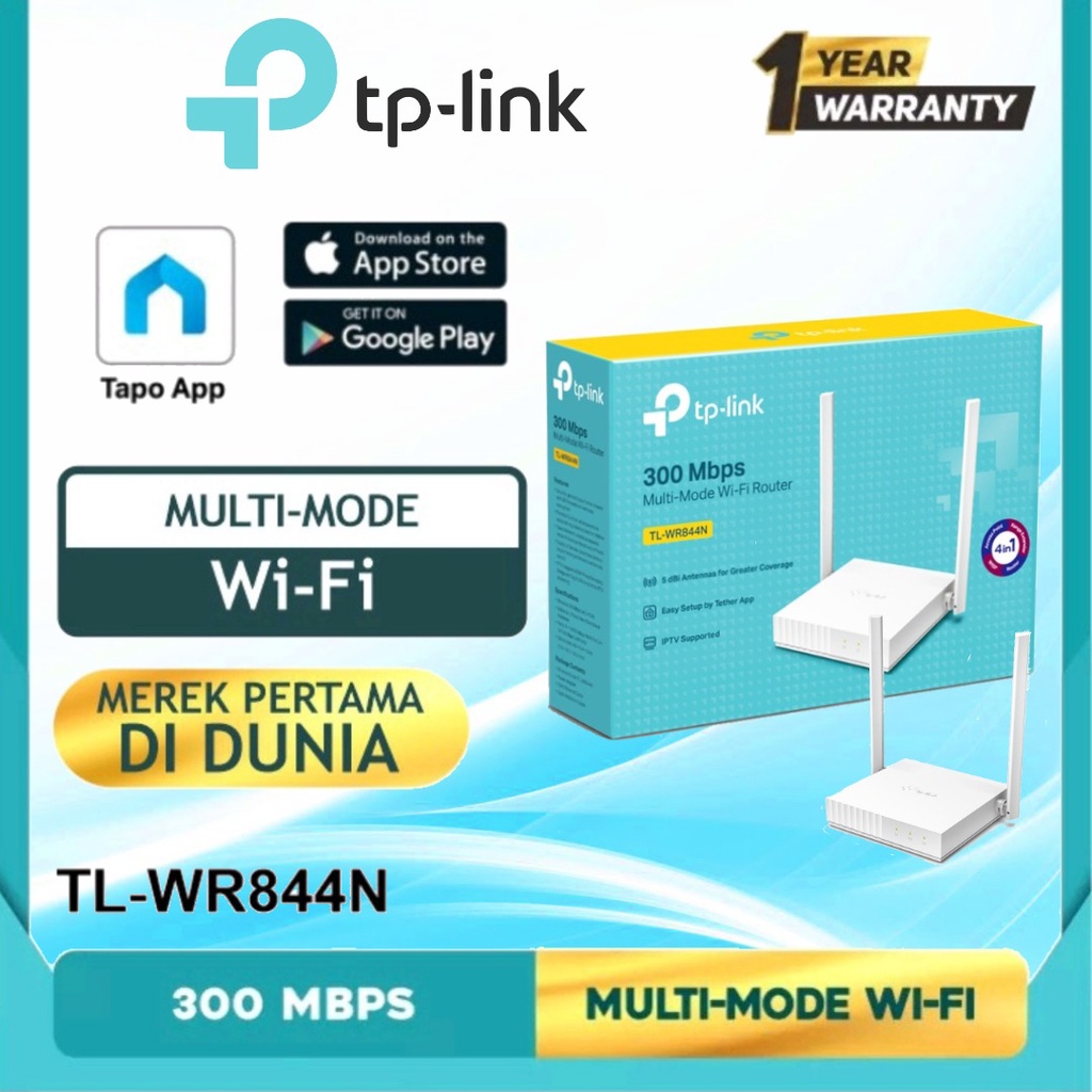 Jual Router Tp-Link TL-WR844N 300Mbps Multi-Mode Wifi Router / Acces ...