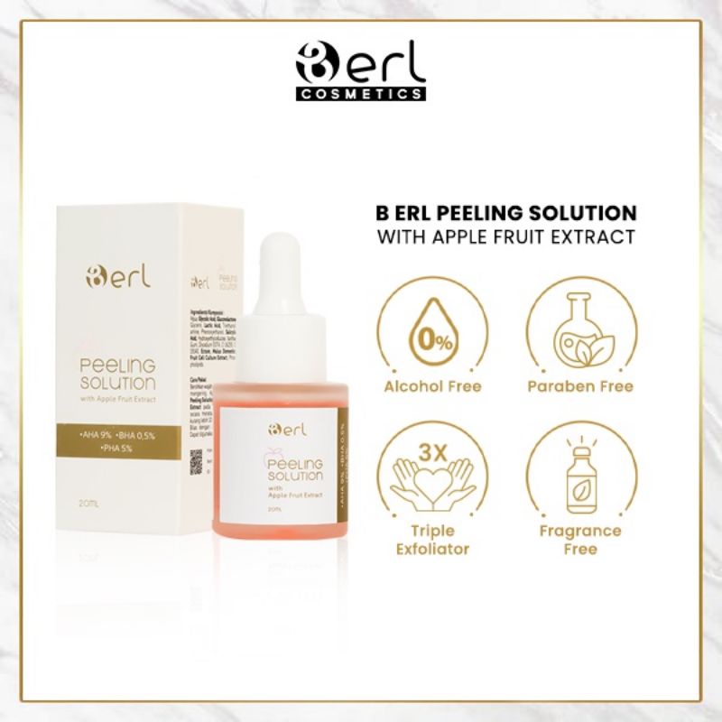 Jual Berl Peeling Solution with Apple Fruit Extract Serum Exfoliasi ...