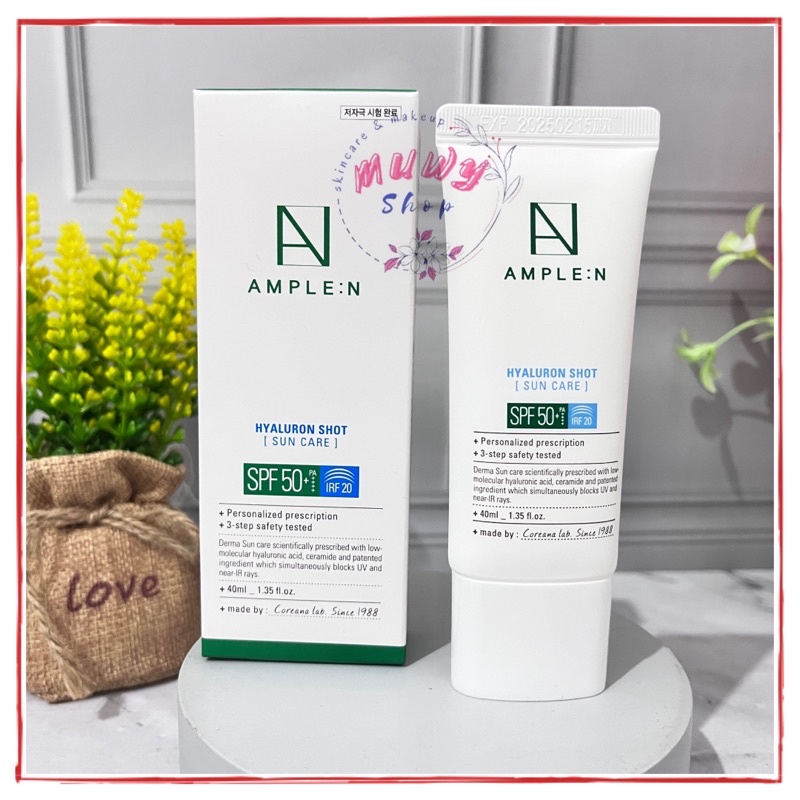 Jual Ample N Hyaluron Shot Sun Care SPF50+ | Shopee Indonesia