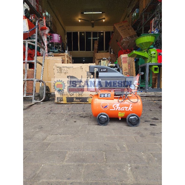 Jual MESIN KOMPRESSOR ANGIN UDARA LISTRIK PORTABLE 2HP 25L SHARK MZ 20 25 | Shopee Indonesia