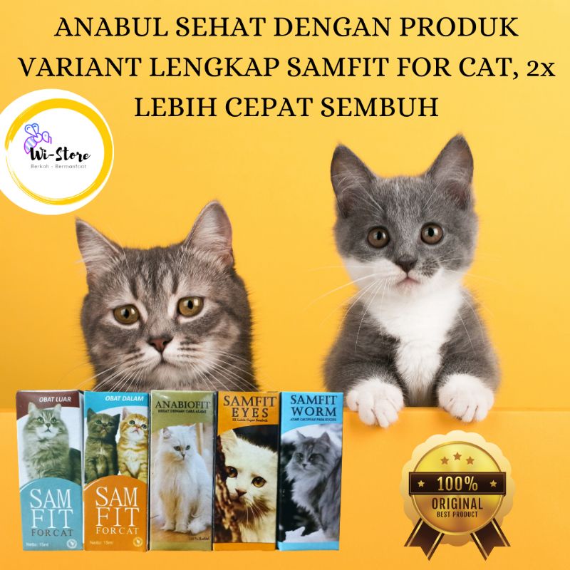 Jual SAMFIT PREMIUM Obat Dan Vitamin Kucing Lengkap | Shopee Indonesia
