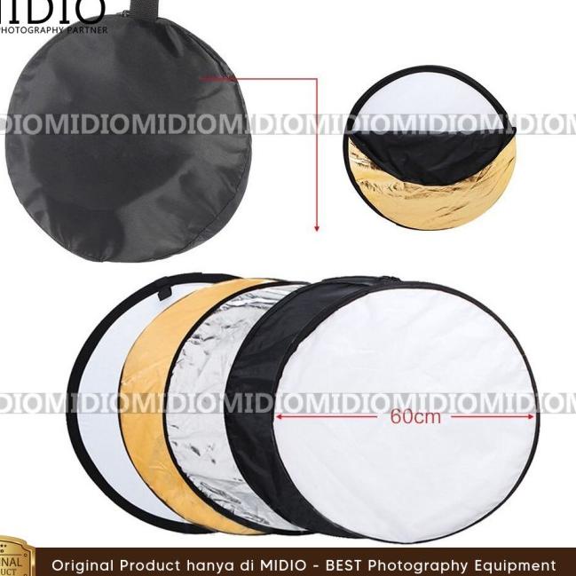 Jual Reflektor Cahaya Foto 5in1 Reflector Foto Studio Midio - 60 CM ...