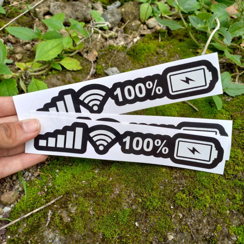 Jual STIKER VIRAL BATRAI WIFI SINYAL / STICKER BATERAI KEREN | Shopee ...