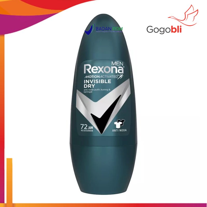 Jual Rexona Men Roll On Motion Activated Invisible Dry 45ml | Shopee Indonesia