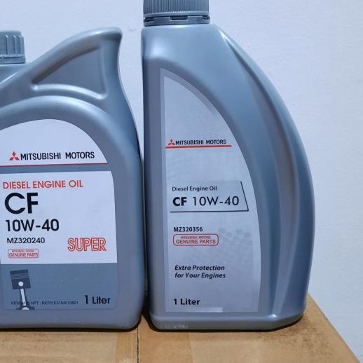 Jual Oli Mesin Diesel Mitsubishi Super 10W-40 Api CF 1 Liter | Shopee ...