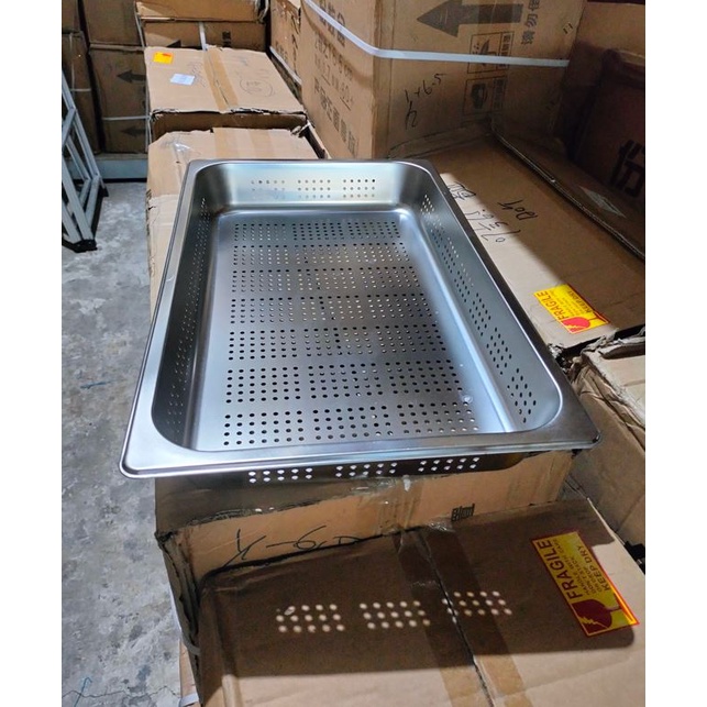 Jual Food Pan Stainless Perforasi 1/1 x 6,5 cm (53 x 32,5 x 6,5cm ...