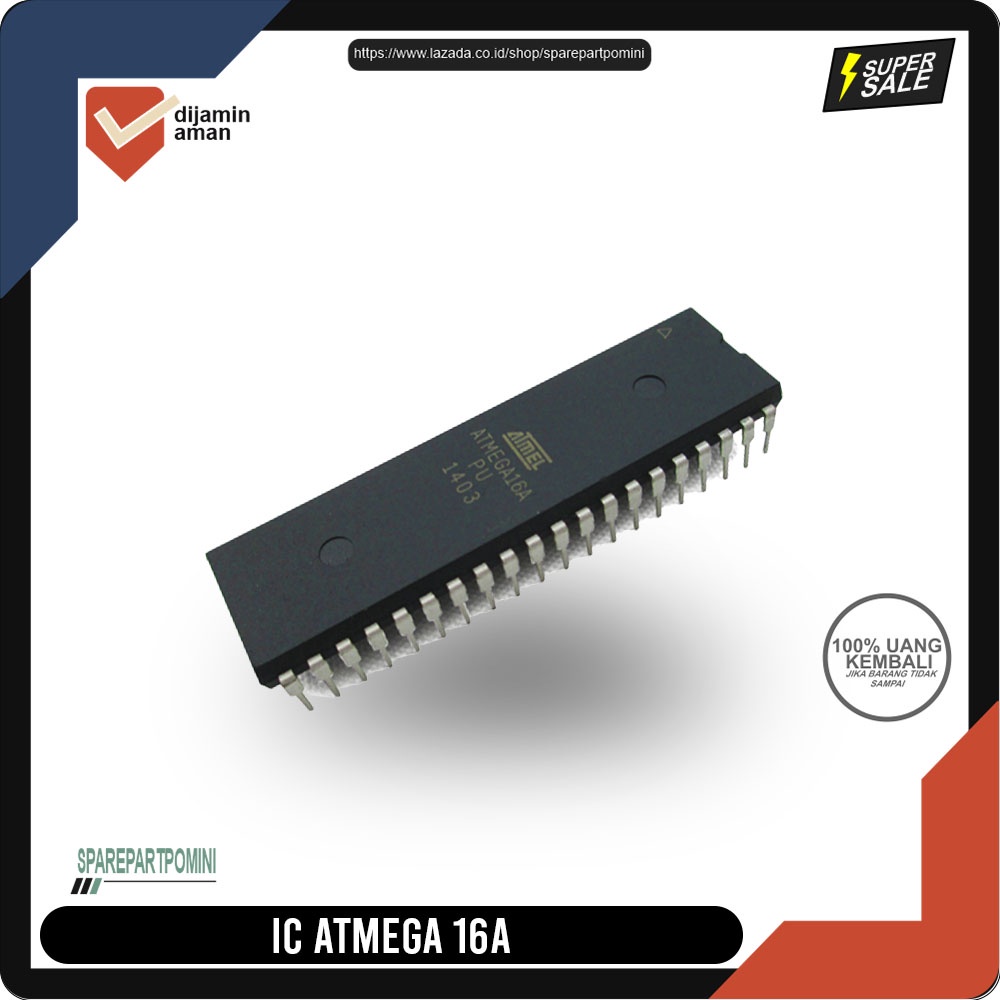 Jual IC ATMEGA 16A PROGRAM POM MINI IC PROGRAM POM MINI PROGRAM POM ...