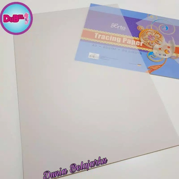Jual Buku Gambar Kertas Kalkir A3 / Tracing Paper A3 Arto 65 Gsm / Isi ...