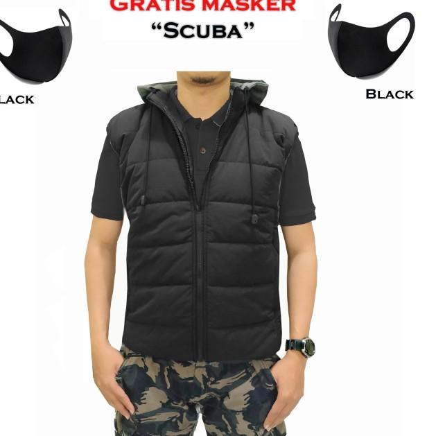 Jual rompi gelembung - rompi pria - rompi hoodie - kupluk - jaket rompi ...