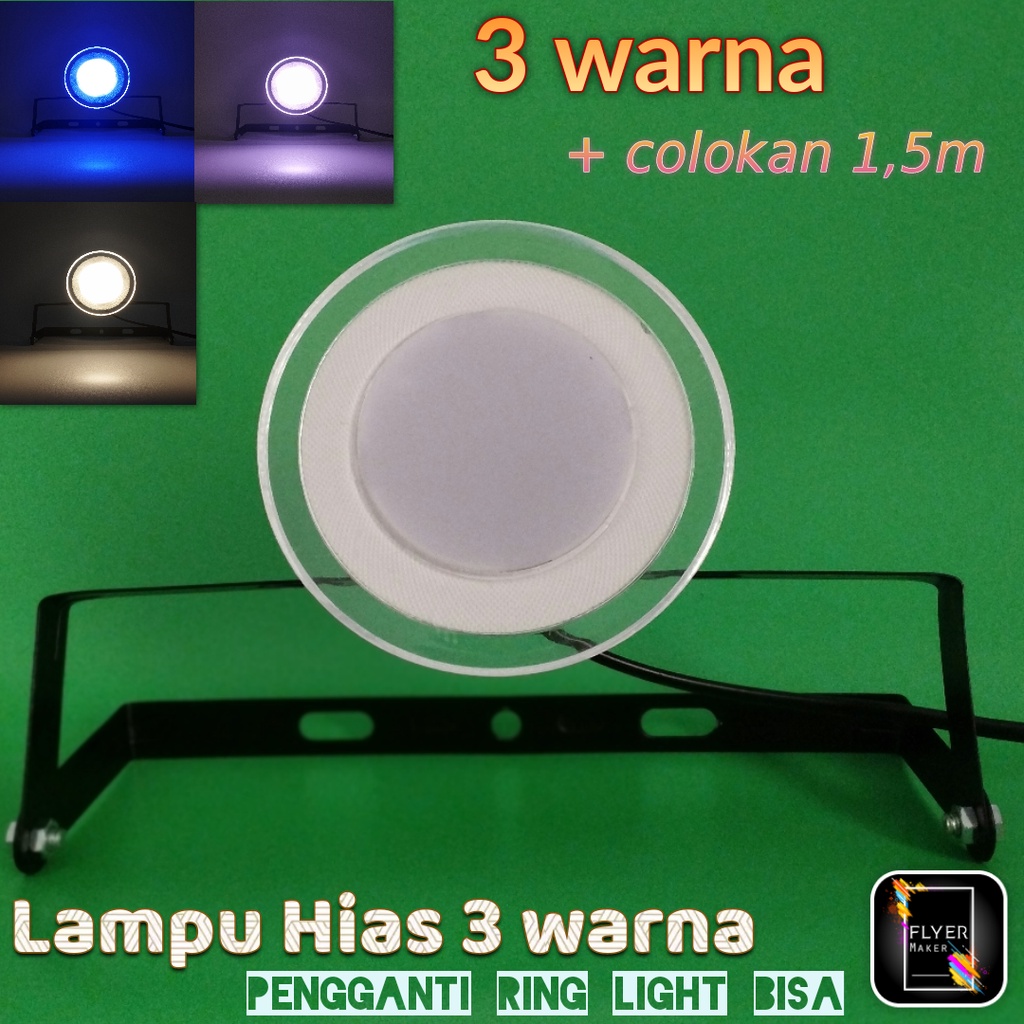 Jual Lampu hias murah lengkap satu set fleksibel 3 warna CIRCLE LIGHT ...
