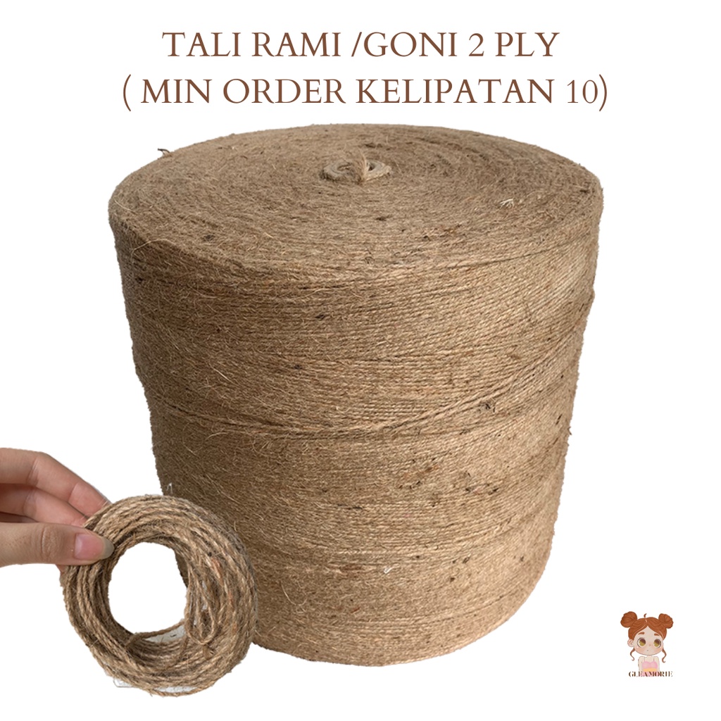 Jual tali rami / goni 2 ply per meter ( min order kelipatan 10m) | Shopee Indonesia