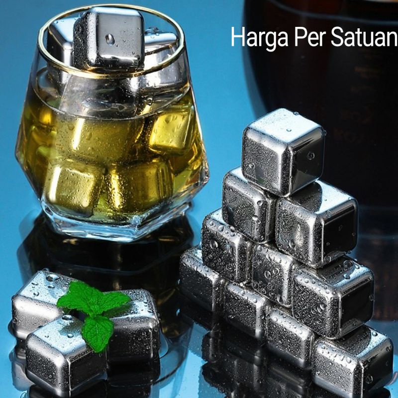 Jual Es Batu Stainless / Ice Cube Reusable Stainless Steel | Shopee ...
