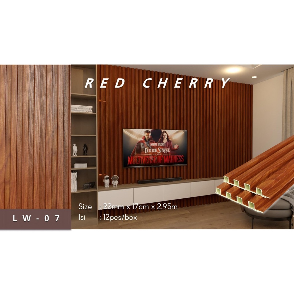 Jual Wallpanel LAIV PVC Dinding / Kisi Kisi Wall Panel / WPC Dinding Kayu | Shopee Indonesia