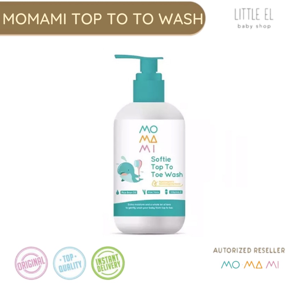 Jual Momami Baby Softie Top to Toe Wash - Sabun Mandi Bayi (235 mL ...