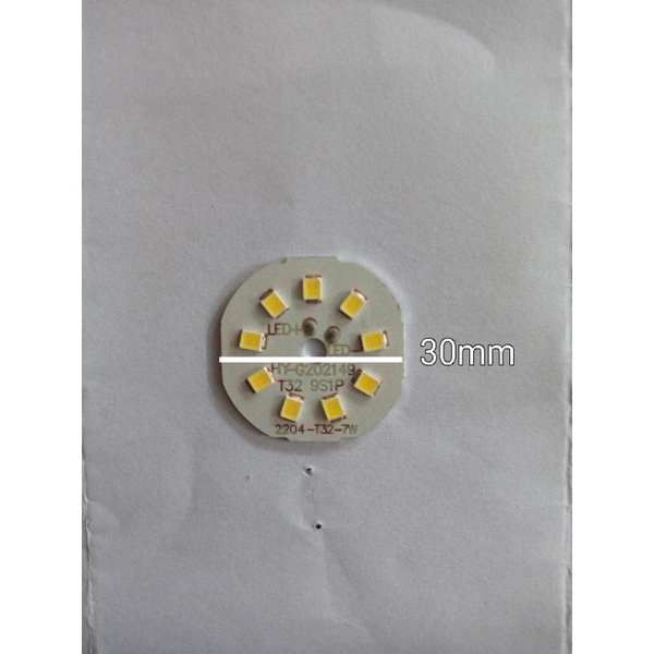 Jual PCB Lampu Led Dc/Mata led Dc Stick (T Bulb) 5w/7w Bm Diameter 30mm ...