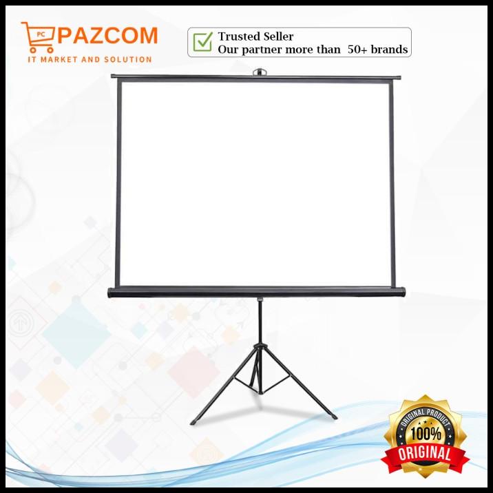 Jual Baru !!! Layar Proyektor Dengan Tripod Screen Projektor 70 Inch ...