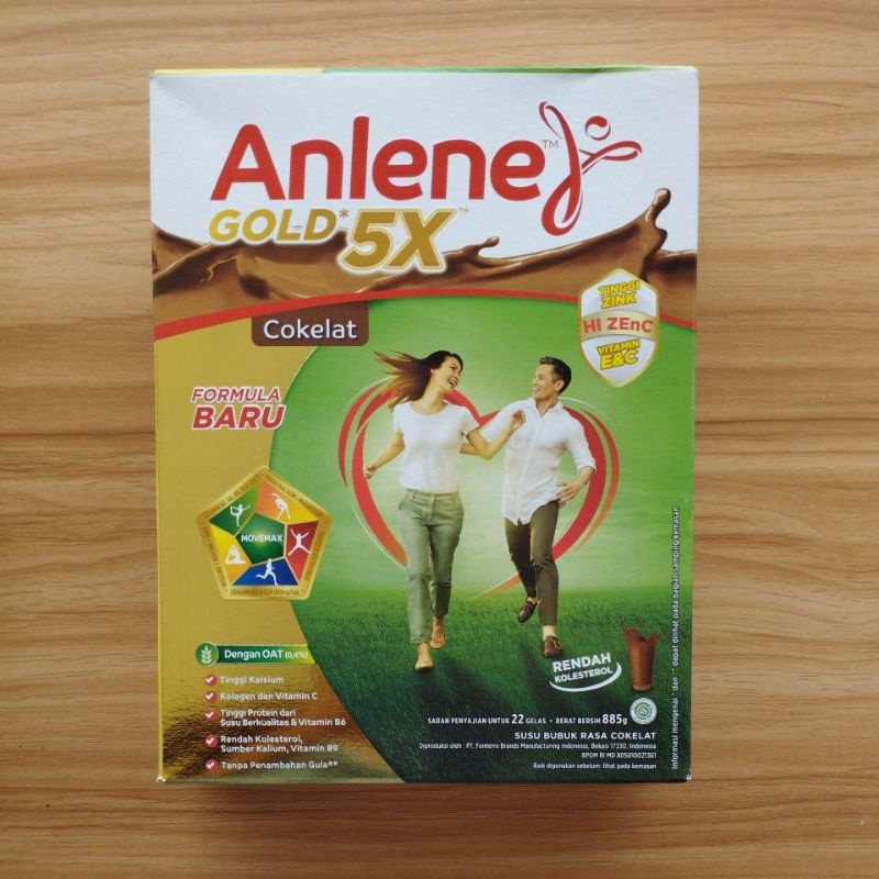 Jual Anlene Gold 5x 885gr 885 gr Original Cokelat exp 2024 | Shopee ...