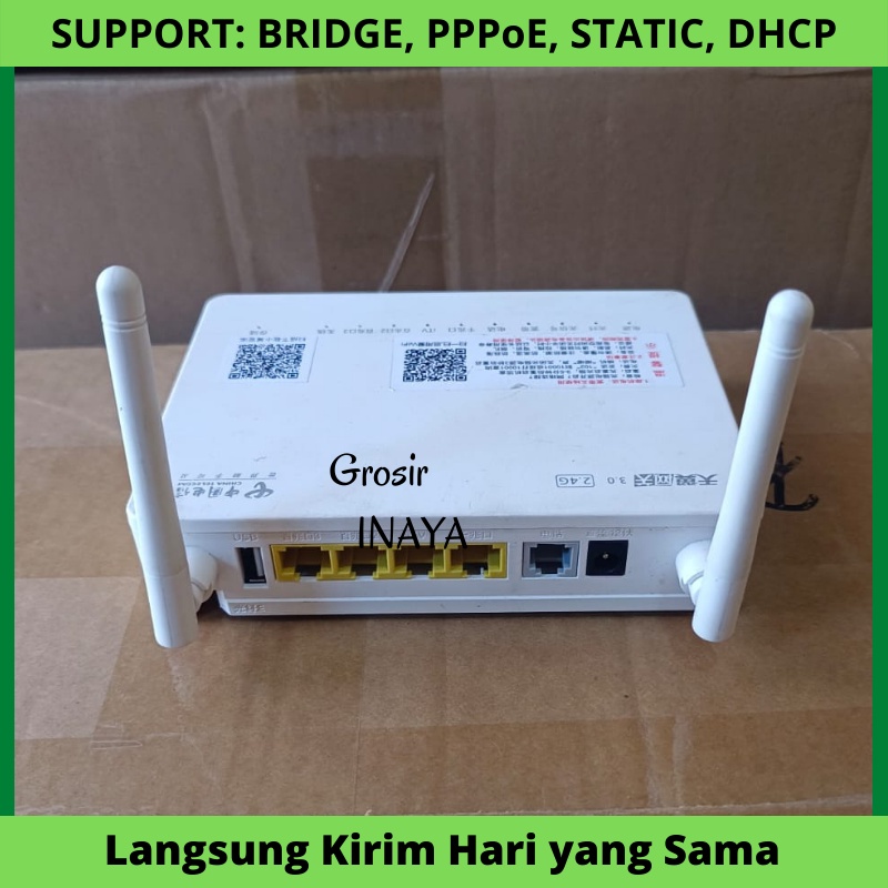 Jual MODEM ZTE F450 EPON ONU + WIFI UNTUK FTTH PLUS ADAPTOR | Shopee ...