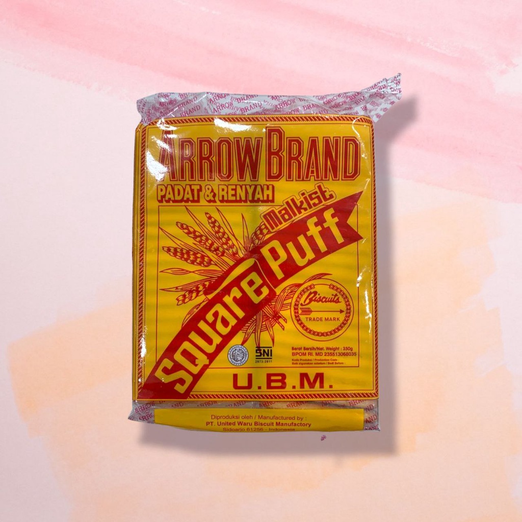 Jual ARROW BRAND MALKIST SQUARE PUFF UBM 360g | Shopee Indonesia