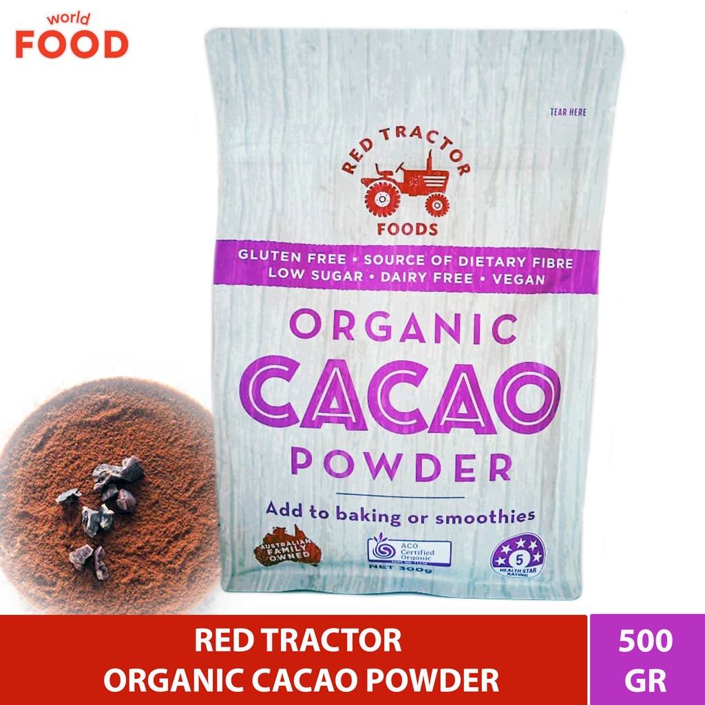 Jual RED TRACTOR ORGANIC CACAO POWDER 300GR | Shopee Indonesia